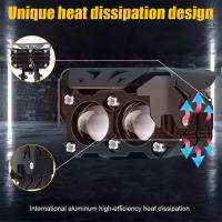 China 60W Motorcycle Driving Light Amber White Motorcycle Projector Light For Night Driving for sale