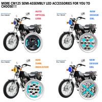 China CM125 Water Lamp Blue DRL Moto Led Headlight IP67 Motorbike Headlight Bulb for sale