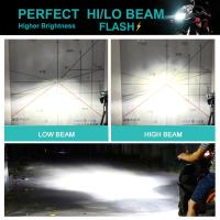 China 4 Side Emitting Design H4 LED Motorcycle Headlight Simple Installation Waterproof for sale