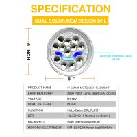 China CM125 LED Motorcycle Headlight DRL 6 Inch Universal Motorcycle Headlight for sale