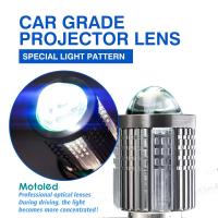 China YAYE H4 Motorcycle Bulb with Long Lifespan and Dual Color White Yellow Projector lens for sale