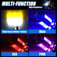 China YAYE H4 Motorcycle Bulb with Long Lifespan and Dual Color White Yellow Projector lens for sale
