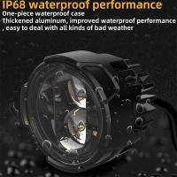 China Spot and Fog Lighting 120W LED Motorcycle Headlight with 6500K Color Temperature for sale