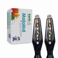 China DC12V Motorcycle LED Flowing Water Blinker Tail Flasher IP67 Bendable Turn Signals Light for sale
