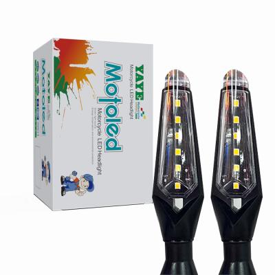 China DC12V Motorcycle LED Flowing Water Blinker Tail Flasher IP67 Bendable Turn Signals Light for sale
