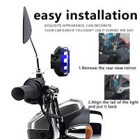 China Red 6500K External Spotlight Universal Moto Headlight Projector Lens for sale