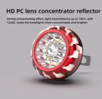 China Red 6500K External Spotlight Universal Moto Headlight Projector Lens for sale