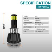 China YAYE 8 Light LED Headlight Built-in Drive with Die-cast Aluminum Parts and Fan Cooling for sale