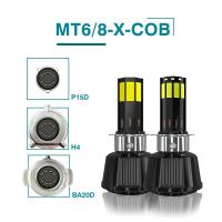 China YAYE 8 Light LED Headlight Built-in Drive with Die-cast Aluminum Parts and Fan Cooling for sale