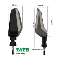 China 6500k Light Temperature DC12V Motorcycle LED Turn Signal Light With Water Lamp Design for sale