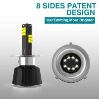 China YAYE 100W 12000LM 8 Side Emitting H4 Led Motorcycle Headlight with Durable and Design for sale