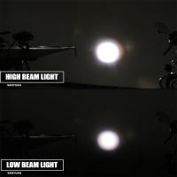 China 12V-80V Universal Motorcycle LED Spotlight With Duck Appearance And External Light for sale
