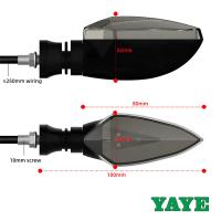 China DC12V Voltage Motorcycle LED Turn Signal Indicator Light for Normal Light Performance for sale