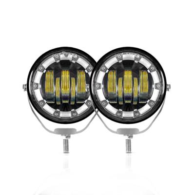 China 50W 5000LM AC DC 8V 12V 80V Led Fog/Driving Lights External Spotlight Projector Lens DRL Blue Red Amber for sale