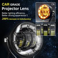 China 50W 5000LM AC DC 8V 12V 80V Led Fog/Driving Lights External Spotlight Projector Lens DRL Blue Red Amber for sale