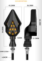 China ABC PC YAYE 2 In 1 Motorcycle Water Lamp LED Turn Signal Indicator Mini Light at DC12V for sale