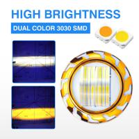China 20W 2000LM Projector Lens Dual Color White Yellow Light Blue DRL DC12V for Products for sale