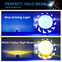 China 20W 2000LM Projector Lens Dual Color White Yellow Light Blue DRL DC12V for Products for sale