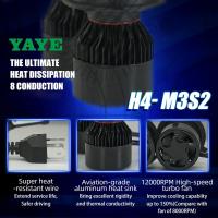 China 6500K COB LED Motorcycle Headlights HS1 H4 H7 H11 S2 50W 5000LM AC DC for Motocicleta for sale
