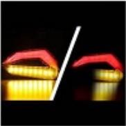 China DC12V Yellow LED Water Flow Turn Signal Warning Light for YAYE Motorcycle 2385 for sale