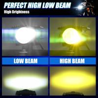 China 3570CSP YYFJD-JRY YAYE Motorcycle LED Mini Spot Light 16W 1600LM AC DC 8V 80V Yellow White for sale