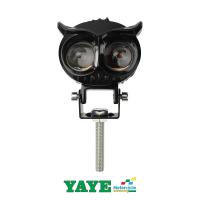 China 30000H Lifespan Motorcycle LED Headlights with 12-80V Voltage and Two-color Fog Lights for sale
