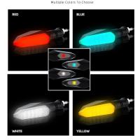 China Universal Waterproof Motorcycle Led Turn Signal Light with Bright Light Color Options for sale