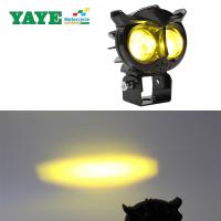 China 30000H Lifespan Motorcycle LED Headlights with 12-80V Voltage and Two-color Fog Lights for sale