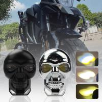 China Motorcycle Head Lights 3inch 40W Dual Color LED Spotlight for Skull Headlight Fog Lamp for sale