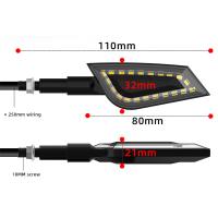 China 6500k Light Temperature Motorcycle LED Turn Signal Indicator Light for DC12V Scooters for sale
