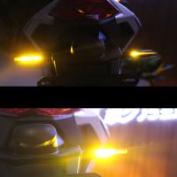 China Lifespan 30000h Motorcycle Turn Signal Indicator ABC PC Motorbike Indicators for sale