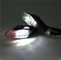 China Universal 12V 14 LED Motorbike Amber Indicator Front Rear Flowing Turn Signal Lights for sale