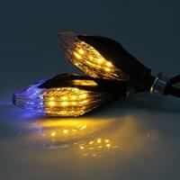 China Universal 12V 14 LED Motorbike Amber Indicator Front Rear Flowing Turn Signal Lights for sale