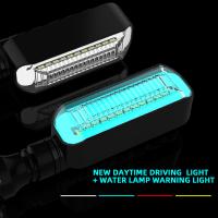 China 6500k Motorcycle LED Turn Signal Light For Electric Cars 12LED One Shaped Indicator for sale