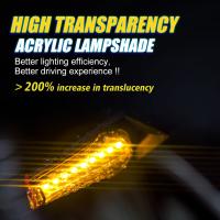 China DC12V Motorcycle Turn Indicator Signal Light Fixing Lamp Dynamic Yellow Blue Red White for sale