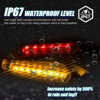 China DC12V Motorcycle Turn Indicator Signal Light Fixing Lamp Dynamic Yellow Blue Red White for sale