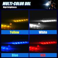 China DC12V Motorcycle Turn Indicator Signal Light Fixing Lamp Dynamic Yellow Blue Red White for sale