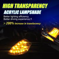 China Yellow White Blue Red Motorcycle Led Turn Signals DC12V Moto Dynamic Headlights for sale