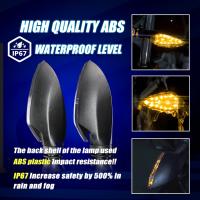 China Yellow White Blue Red Motorcycle Led Turn Signals DC12V Moto Dynamic Headlights for sale