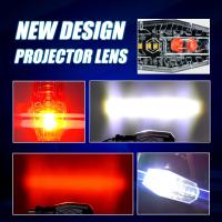 China AC DC 8V-80V 6500k Projector Lens Laser Dynamic Motorcycle Turn Indicator for sale