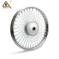 China 250 Spokes Rear WY125 ZJ125 Aluminium Motorcycle Rims With Drum Brake Hub for sale