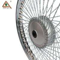 China 250 Spokes Rear WY125 ZJ125 Aluminium Motorcycle Rims With Drum Brake Hub for sale