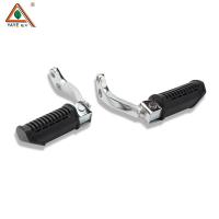 China GN125 Motorcycle Front Footrest Parts Aluminum Rubber Wide Foot Pegs For Distribution for sale