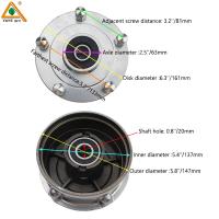 China Motorcycle accessories wheel hub three wheel motorcycle front wheel 5 hole Ring interchanger 6304 brake pan for sale