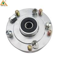 China Motorcycle accessories wheel hub three wheel motorcycle front wheel 5 hole Ring interchanger 6304 brake pan for sale