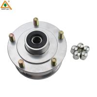 China Motorcycle accessories wheel hub three wheel motorcycle front wheel 5 hole Ring interchanger 6304 brake pan for sale
