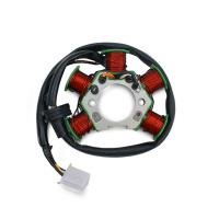 China TVS-5 Magnet Motor Stator Coil New Condition Plastic Ignition Coil for Motorcycle Parts Packed in Box for sale