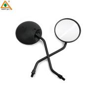 China Round Motorcycle Mirror Universal   Modified Rearview Motorcycle Mirror  Hd white lenses Easy to install Rearview for sale