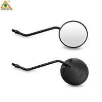 China Round Motorcycle Mirror Universal   Modified Rearview Motorcycle Mirror  Hd white lenses Easy to install Rearview for sale