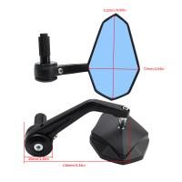 China Diamond Shaped Handle Mirror Suitable for 22mm Handle Width Motorcycle Rearview Mirror Motorcycle Universal Accessories for sale